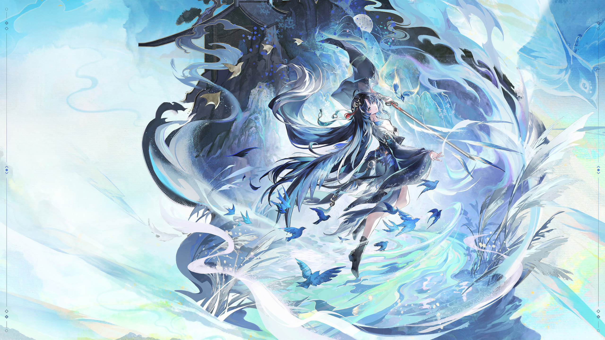 Yangyang Xuanling Wuthering Waves Sword 8k Wallpaper | PixieWall