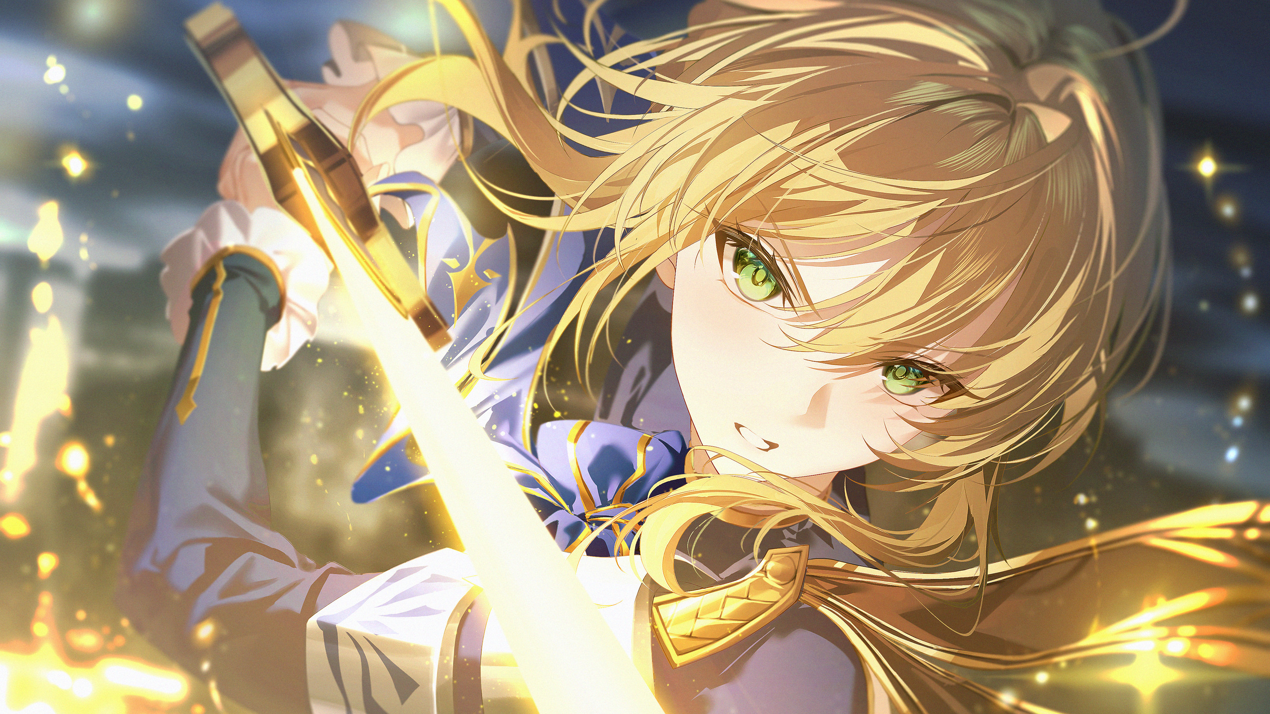 Artoria Pendragon Fate Stay Night Excalibur 4k Wallpaper | PixieWall