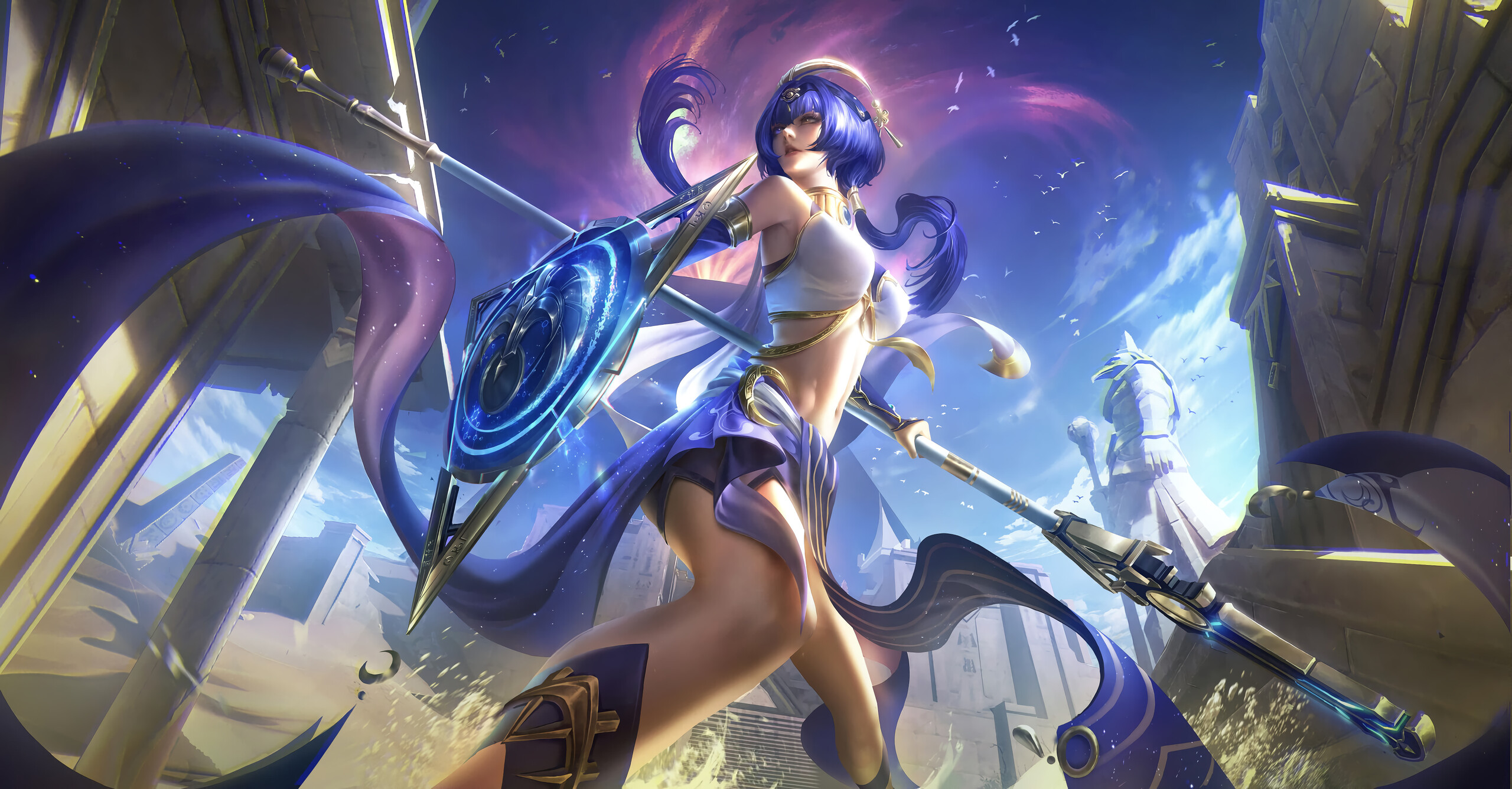 High-Resolution Genshin Impact Candace Spear And Shield 4k Wallpaper ...